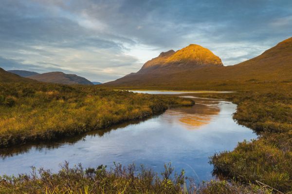 Liathach at Dawn, Glen Torridon, Wester Ross Canvas Prints