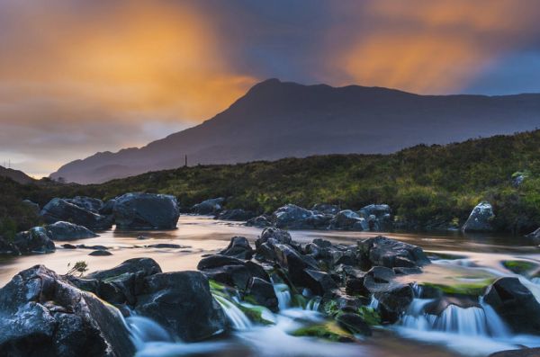 River Torridon Sunrise, Scottish Highlands Canvas Prints
